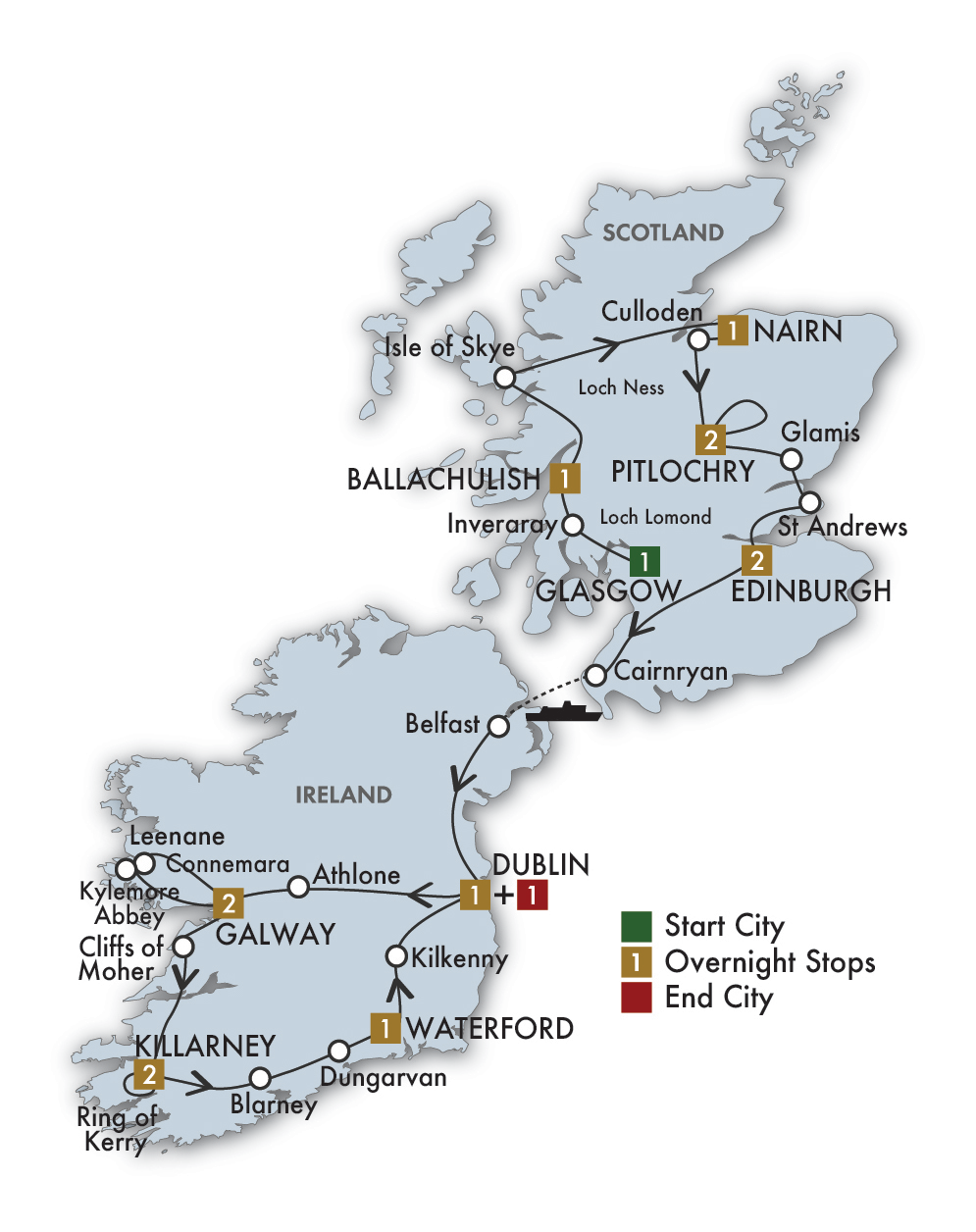 Scottish and Irish Gold | CIE Tours