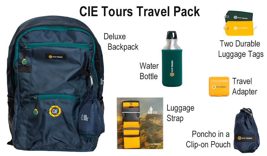 Unpacking the CIE Tours Travel Pack | CIE Tours